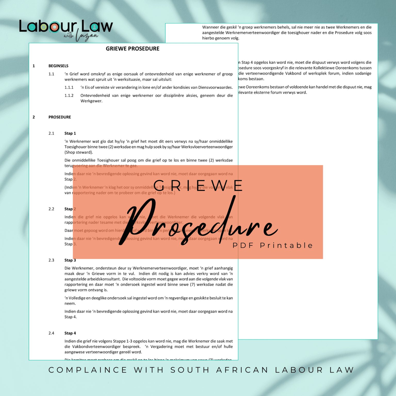 Written Warning Template - Compliant with SA Labour Law