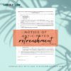 Notice of Anticipated Retrenchment (PDF Template) - Labour Law with Luzan